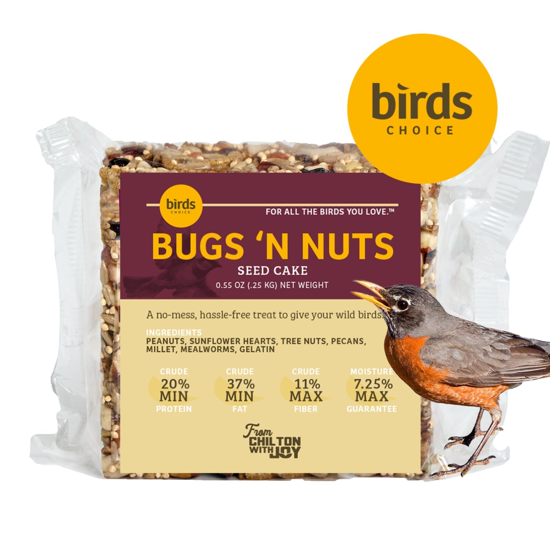 Bugs & Nuts Seed Cake – Birds Choice