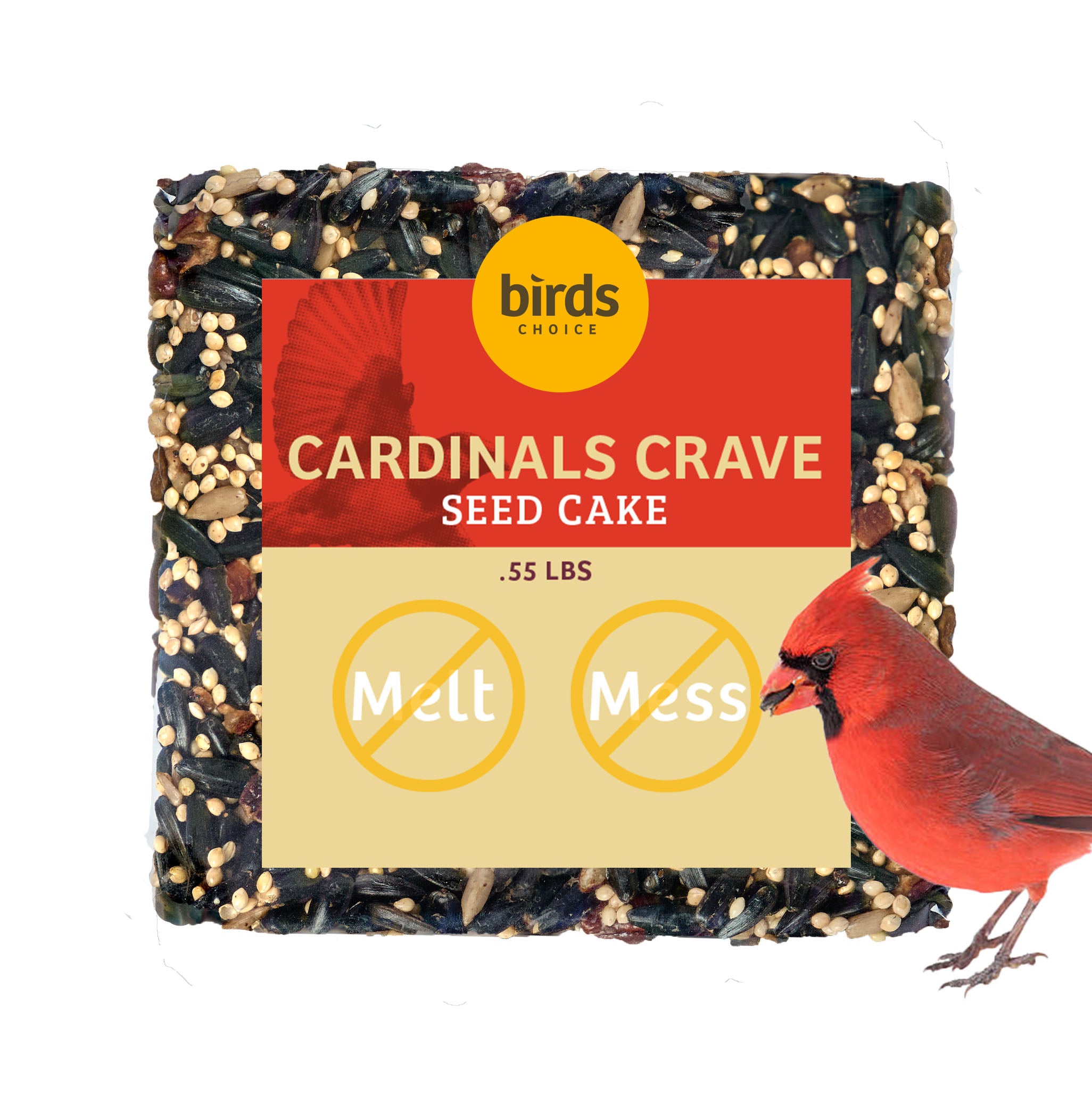 Cardinals Crave Seed Cake – Birds Choice