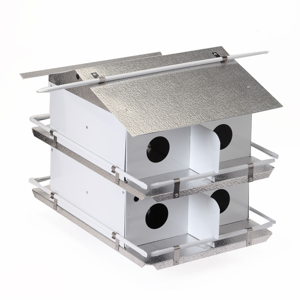 Purple Martin House Coates Round Entrance Holes 2 Floor 8 Room Unassem ...